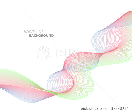 Elegant abstract vector web gradient wave line - Stock Illustration ...
