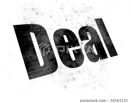 Business concept: Deal on Digital background - Stock Illustration ...