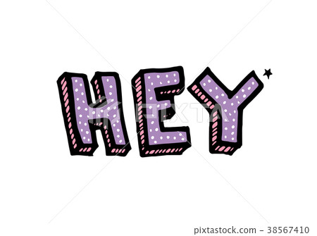 Hey. Vector cartoon sketch illustration background - Stock Illustration ...