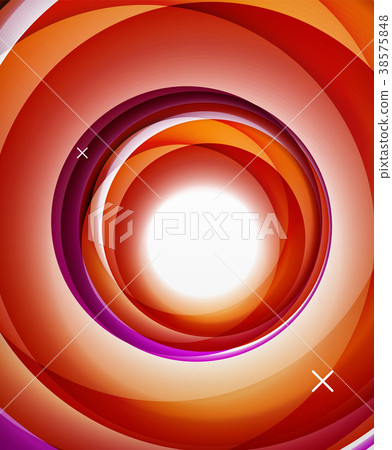 Vector transparent color wave lines abstract - Stock Illustration ...
