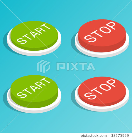 vector, start, stop - Stock Illustration [38575939] - PIXTA