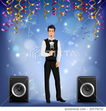 Party Celebration Singer Realistic - Stock Illustration [38579232] - PIXTA