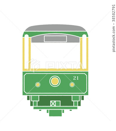Enoden 20 type Enoden green - Stock Illustration [38582791] - PIXTA