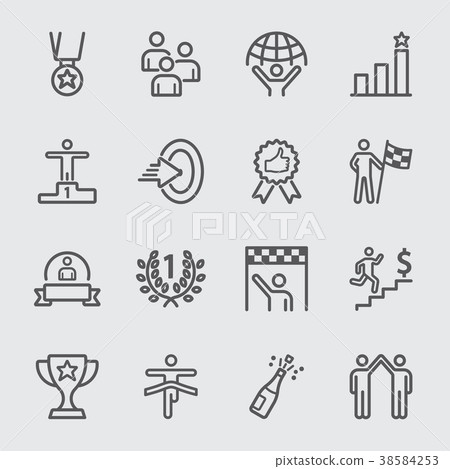 Success and Winning line icon - Stock Illustration [38584253] - PIXTA