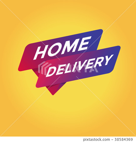 Home Delivery tag sign. - Stock Illustration [38584369] - PIXTA