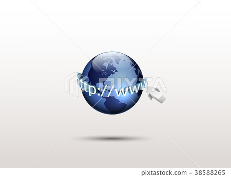 World and http://www, Global internet technology - Stock Illustration ...