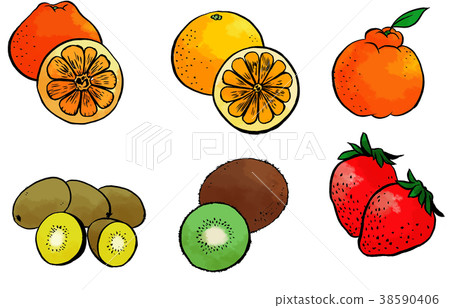 Spring fruits - Stock Illustration [38590406] - PIXTA