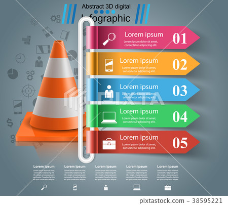 Repair Road infographic design template and - Stock Illustration ...