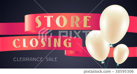 Store closing vector illustration - Stock Illustration [38595306] - PIXTA