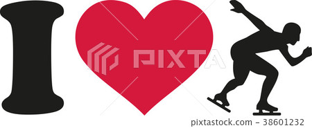 I love speed skater - Stock Illustration [38601232] - PIXTA