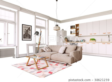 Isolated home interior f - Stock Illustration [38621239] - PIXTA