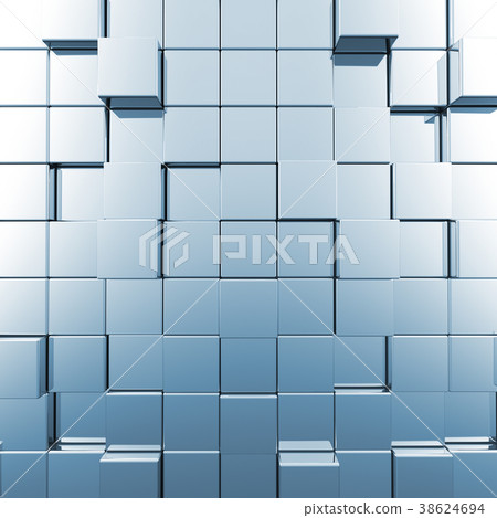 Abstract cubes background 3d rendering - Stock Illustration [38624694 ...