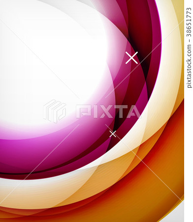 Vector transparent color wave lines abstract - Stock Illustration ...