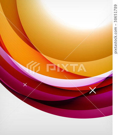 Vector transparent color wave lines abstract - Stock Illustration ...