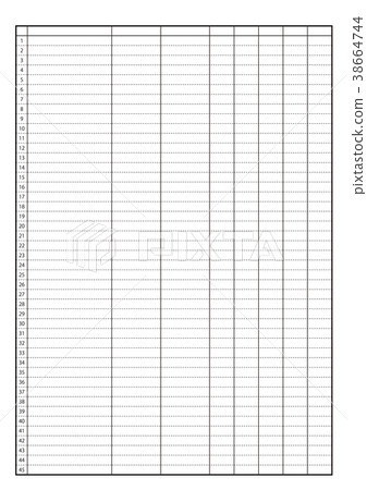 List form - Stock Illustration [38664744] - PIXTA