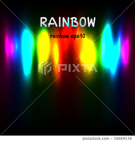 rainbow colors light background with text - Stock Illustration ...