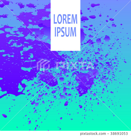 explosion paint holographic splash artistic cover - Stock Illustration ...