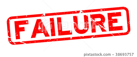 Grunge red failure word square rubber seal stamp - Stock Illustration ...