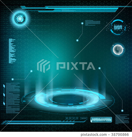 Design of HUD menu user interface. - Stock Illustration [38700866] - PIXTA