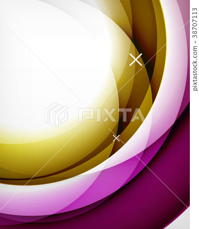 Vector transparent color wave lines abstract - Stock Illustration ...