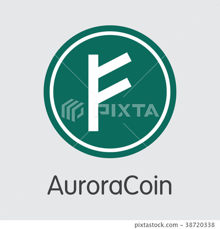 Auroracoin Digital Currency - Vector Symbol. - Stock Illustration ...