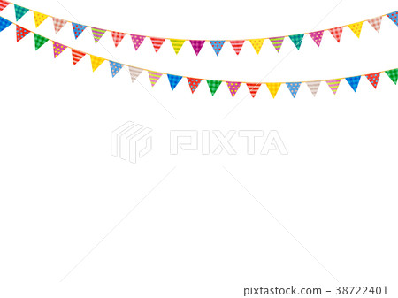 Background material-cute garland 4 (texture) - Stock Illustration ...