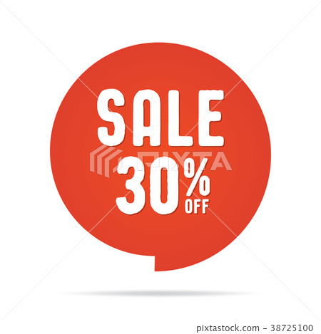 Vol.5 Sale sign set red 30 percent heading design - Stock Illustration ...