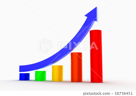 Illustration of rising curve - Stock Illustration [38736451] - PIXTA