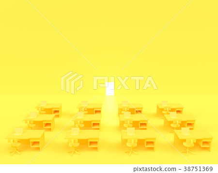 Laptop on table Minimal and business concept - Stock Illustration ...