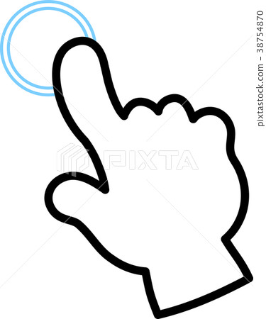 Touch gesture long press - Stock Illustration [38754870] - PIXTA