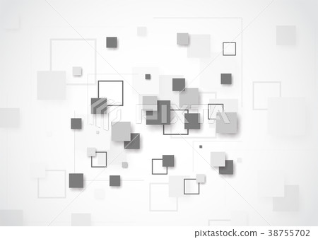 Abstract technology of squares concept - Stock Illustration [38755702 ...