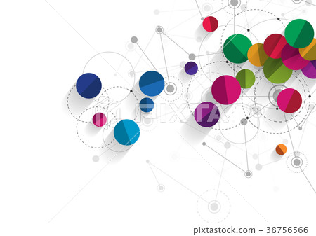 Vector technology concept. Connected - Stock Illustration [38756566 ...
