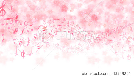 Sakura spring note background - Stock Illustration [38759205] - PIXTA