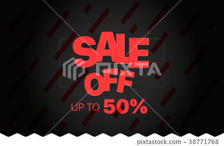 Sale banner vector template. Sale off - Stock Illustration [38771768 ...