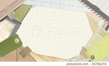 Paper_collage_background_paper_Paper_BG-2_05 - Stock Illustration ...