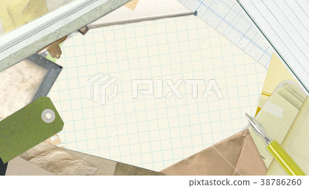 Paper_collage_background_paper_Paper_BG-2_06 - Stock Illustration ...