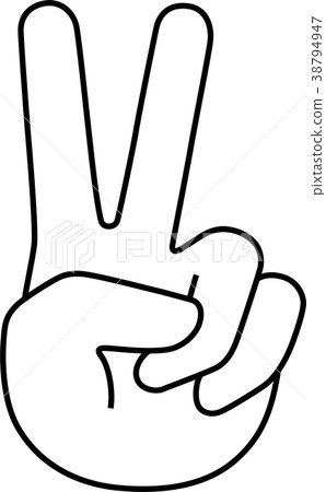 Hand Sign-Choki - Stock Illustration [38794947] - PIXTA