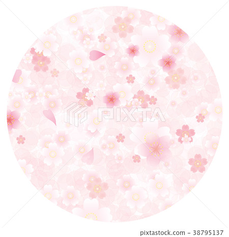 Background material Sakura - Stock Illustration [38795137] - PIXTA