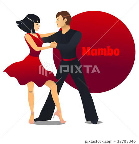 Mambo Dancers in Cartoon Style - Stock Illustration [38795340] - PIXTA
