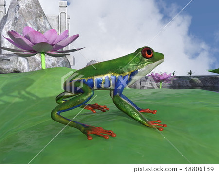 Parachute frog - Stock Illustration [38806139] - PIXTA