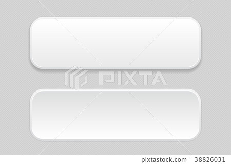 White pair of buttons on gray background. Web - Stock Illustration ...