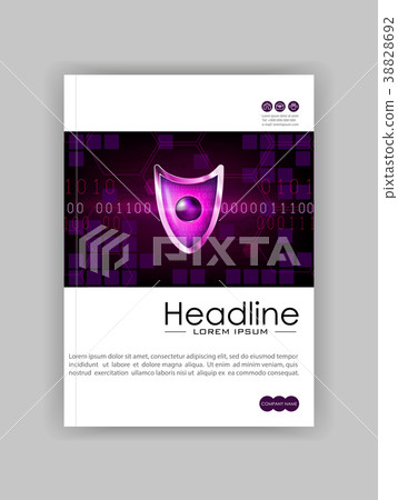 A4 Business Technology Book Cover Design - Stock Illustration [38828692 ...