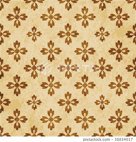 Retro brown texture grunge seamless background - Stock Illustration ...