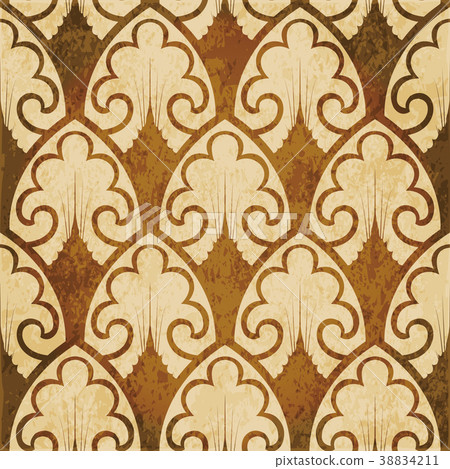 Retro brown texture grunge seamless background - Stock Illustration ...