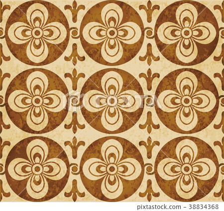 Retro brown texture grunge seamless background - Stock Illustration ...
