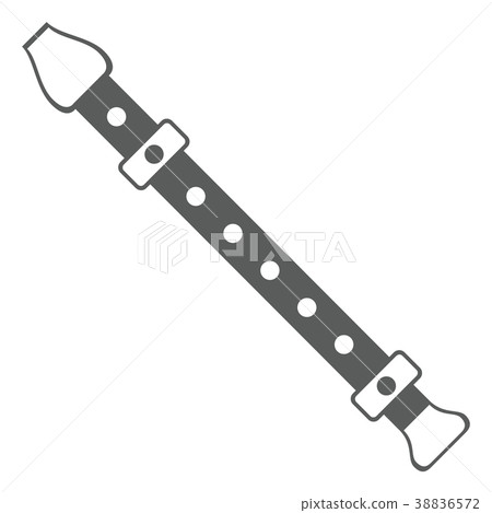 Recorder flute flute illustration icon - Stock Illustration [38836572 ...