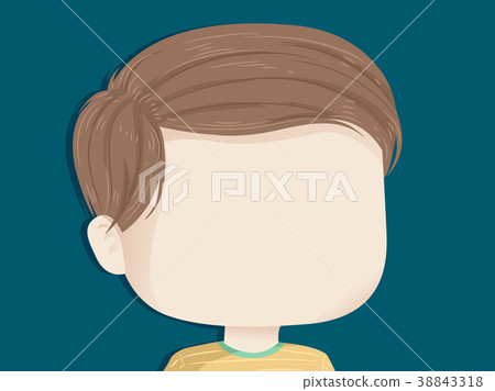 Kid Boy Face Background Illustration - Stock Illustration [38843318 ...