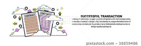 Successful Transaction Business Concept Horizontal - Stock Illustration ...