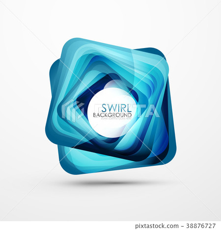 Square swirl abstract banner - Stock Illustration [38876727] - PIXTA