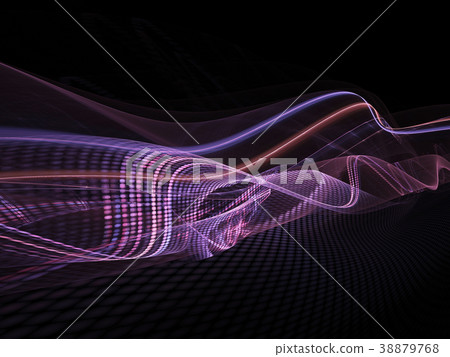 Abstract violet background element on black. - Stock Illustration ...